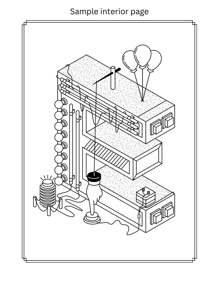 ABC Architect Coloring Book, unique MacGyver inspired designs.